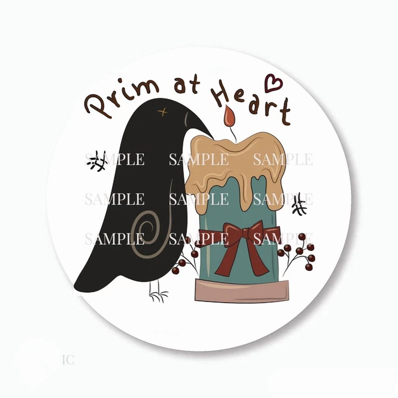 DOPASTICKER Country Prim At Heart Crow Candle Stickersscrapbook ...