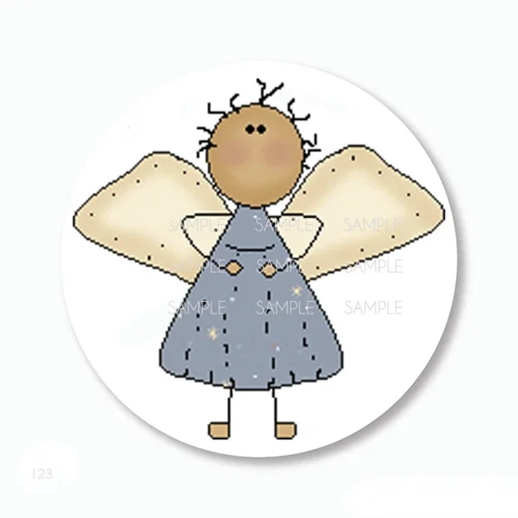 DOPASTICKER Country Primitive Angel Scrapbook Stickers Phone Decal ...