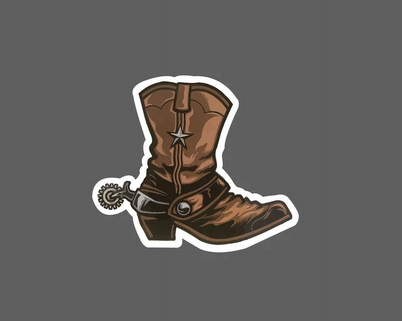 DOPASTICKER Cowboy Boots Stickerpur Country Western Rodeo Sticker Phone ...