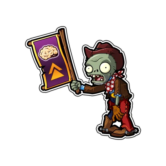DOPASTICKER Cowboy Rally Zombie Sticker Decal Phone Decal Water Bottle ...