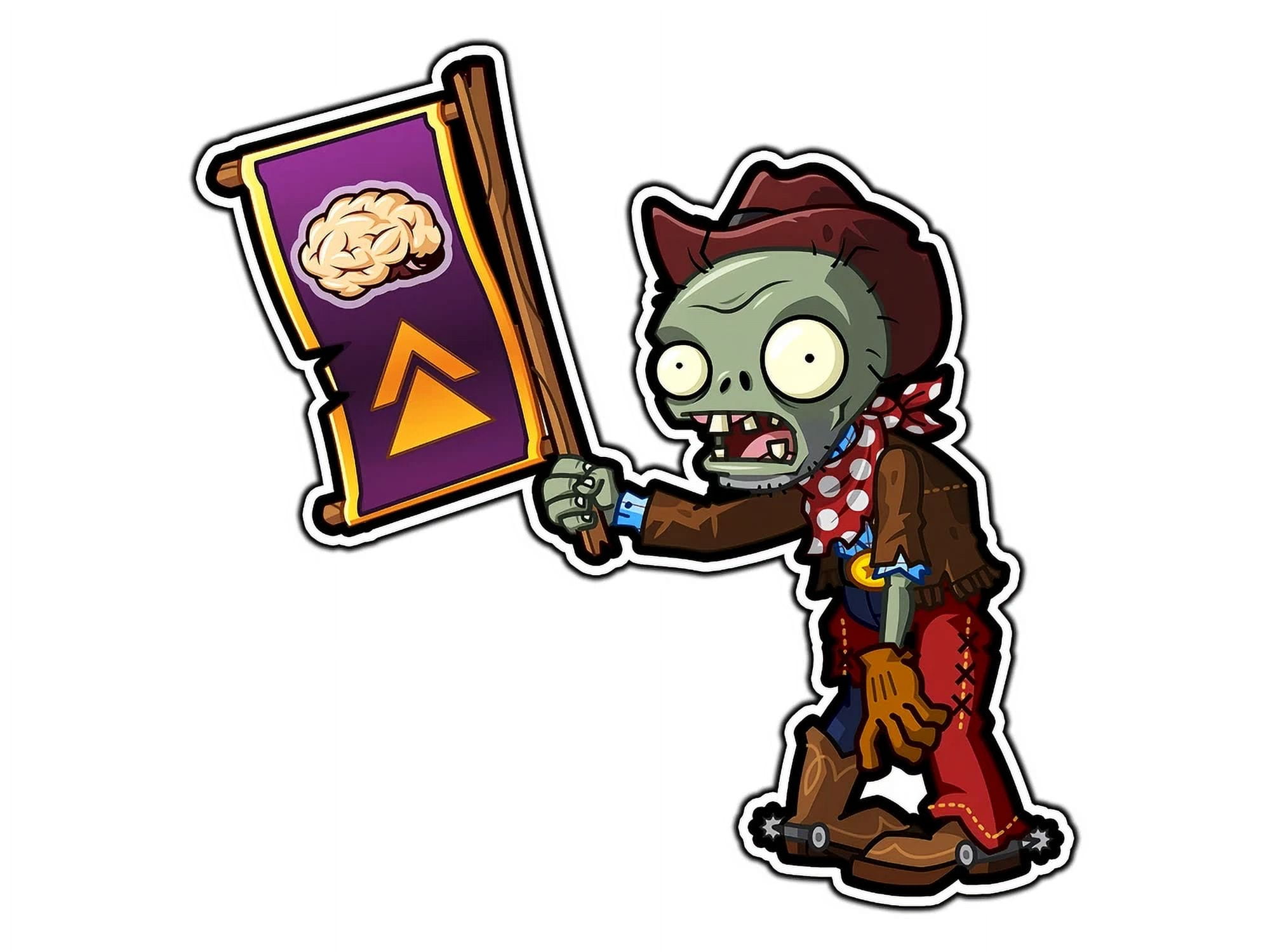 DOPASTICKER Cowboy Rally Zombie Sticker Decal Phone Decal Water Bottle ...