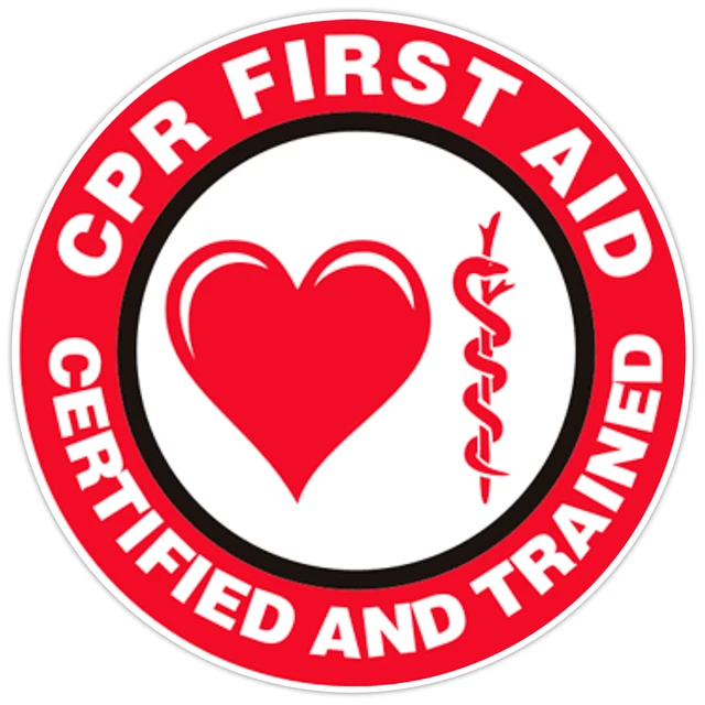 DOPASTICKER Cpr First Aid Certified And Trained Sticker Military Decal ...