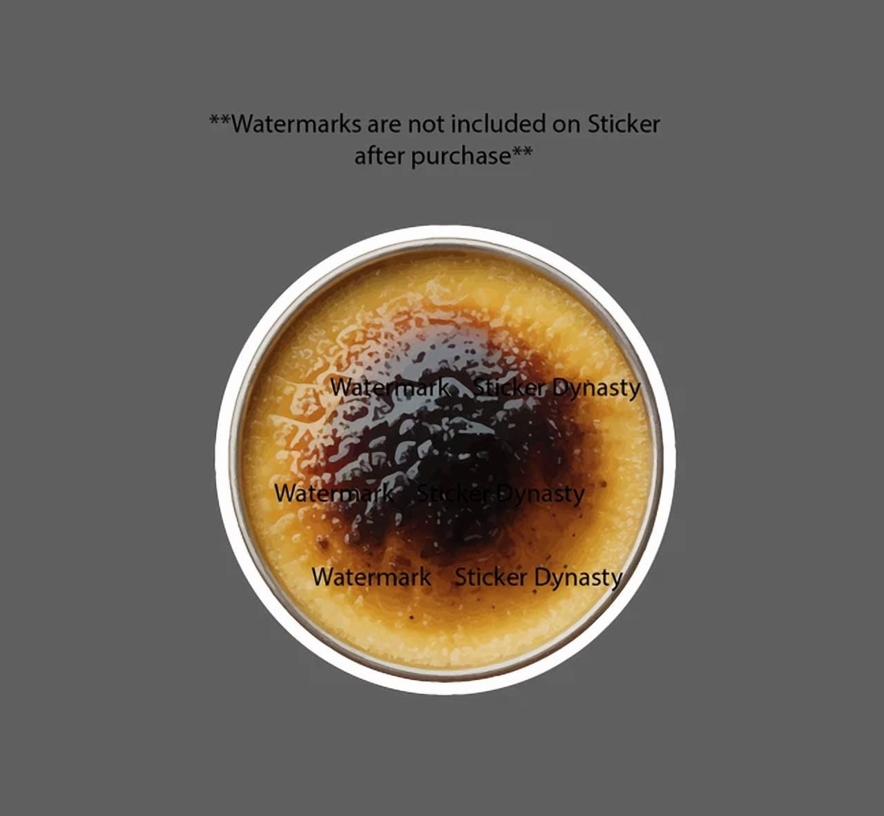 DOPASTICKER Crã¨Me Brã»Lee Sticker Dessert Coffee Cafe Food Drink ...