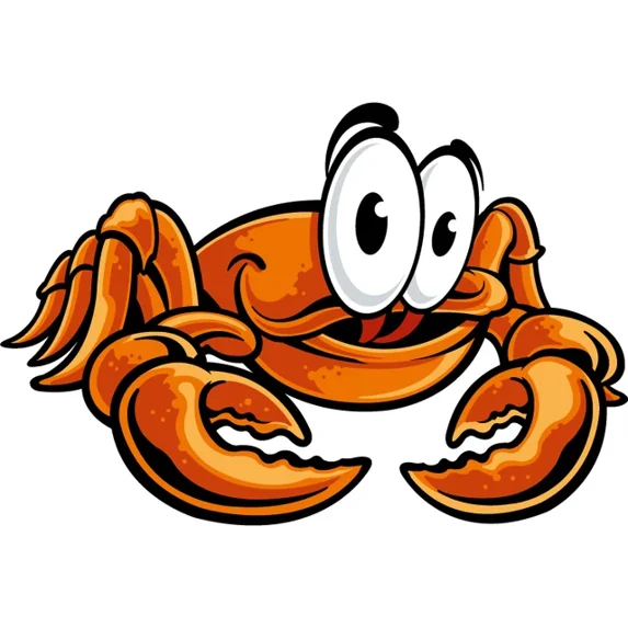 DOPASTICKER Crab Big Eyes Sticker Decal Phone Decal Water Bottle ...
