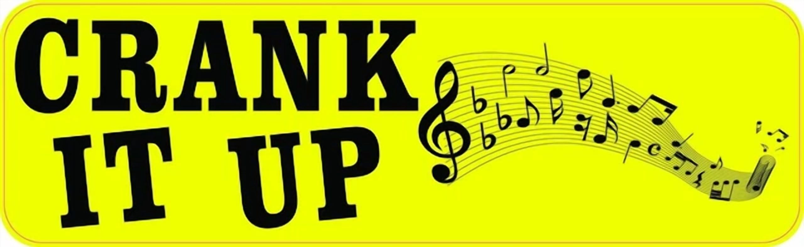 DOPASTICKER Crank It Up Music Sticker Phone Sticker, Latop Sticker ...