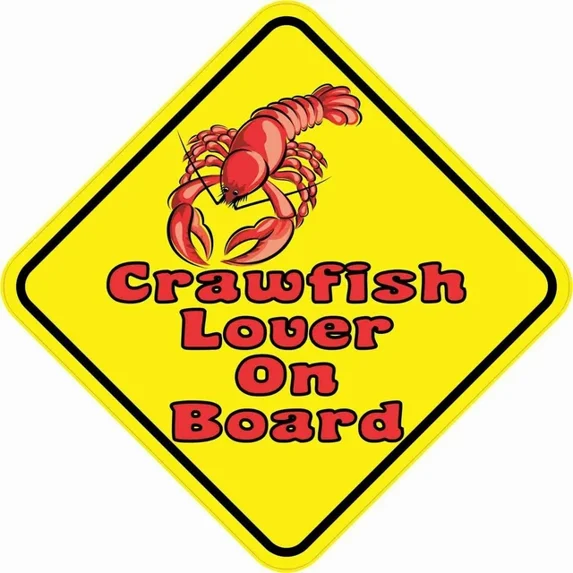 DOPASTICKER Crawfish Lover On Board Sticker Phone Sticker, Latop ...