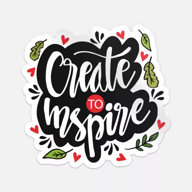 DOPASTICKER Create To Inspire Sticker Decal Phone Decal Water Bottle ...