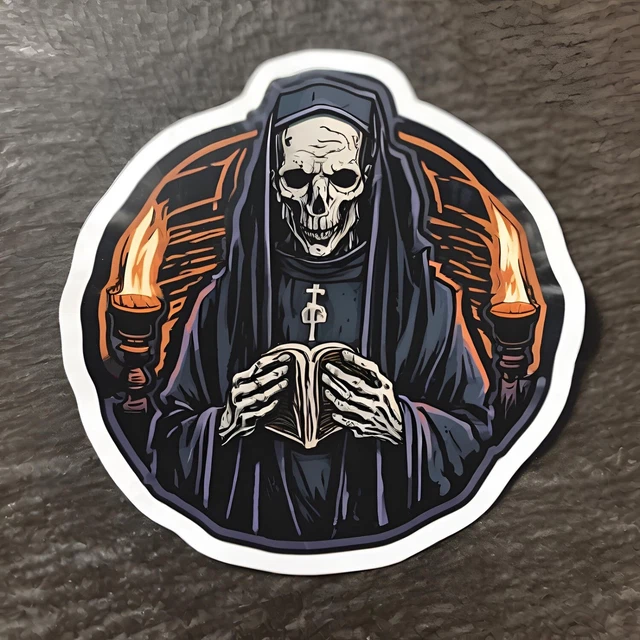 DOPASTICKER Creepy Priest Sticker Phone Decal Water Bottle Stickers ...