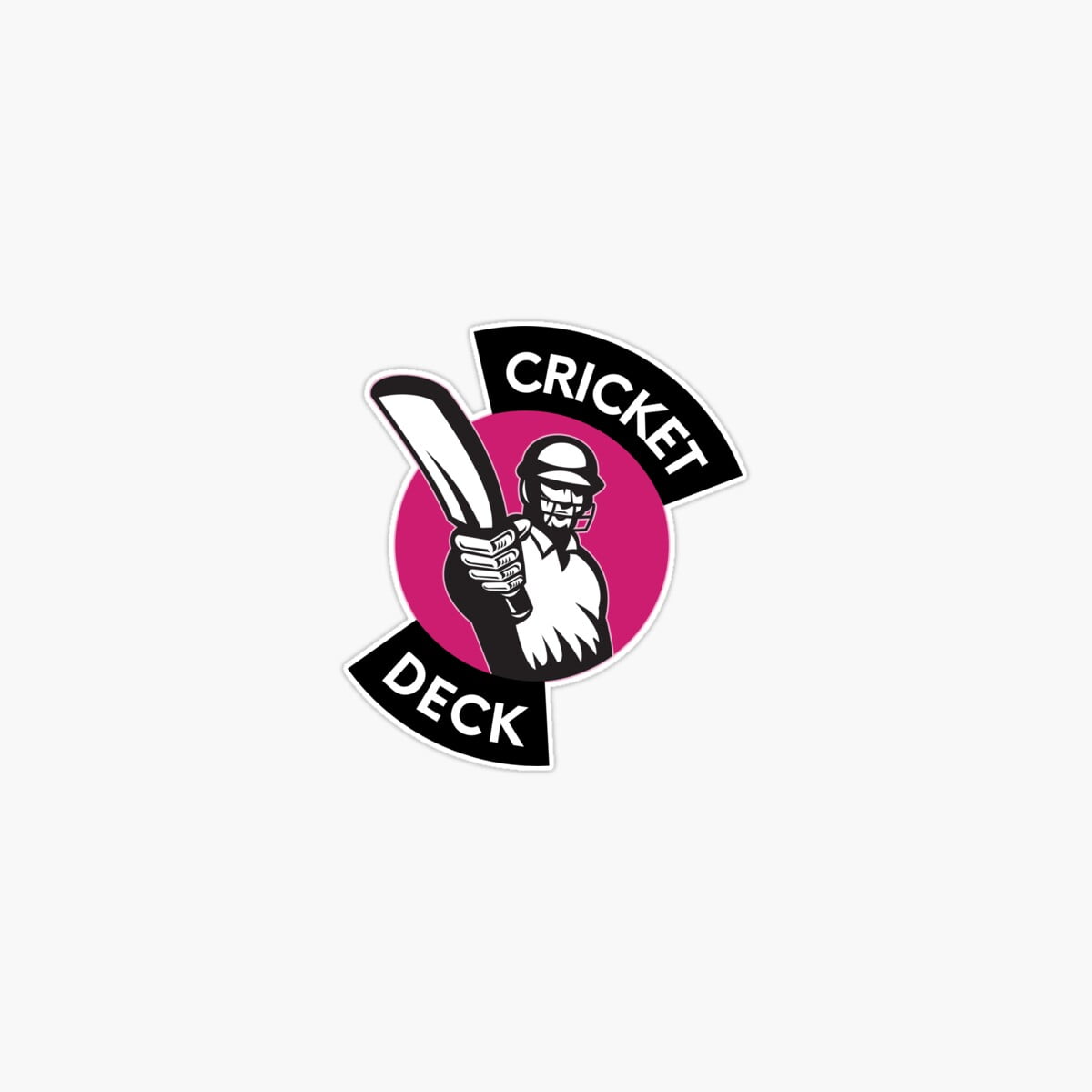 DOPASTICKER Cricket Deck Logo Sticker, Phone Sticker Water Bottle ...