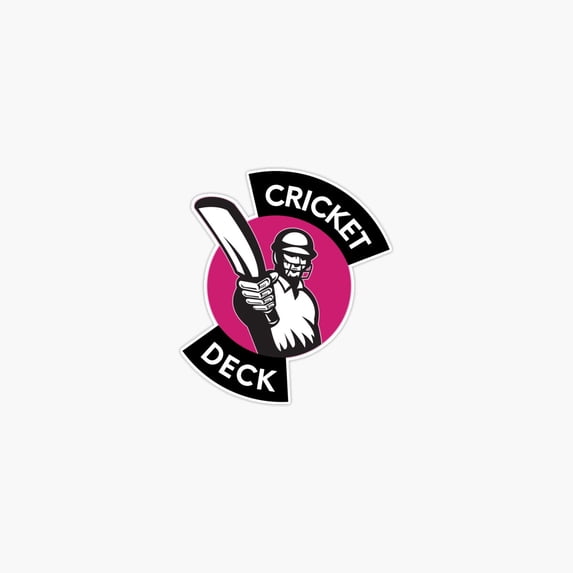 DOPASTICKER Cricket Deck Logo Sticker, Phone Sticker Water Bottle ...