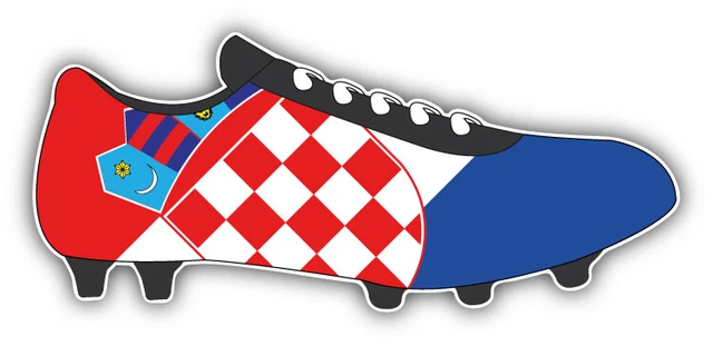 DOPASTICKER Croatia Flag Soccer Cleats Sticker Decal Phone Decal Water ...