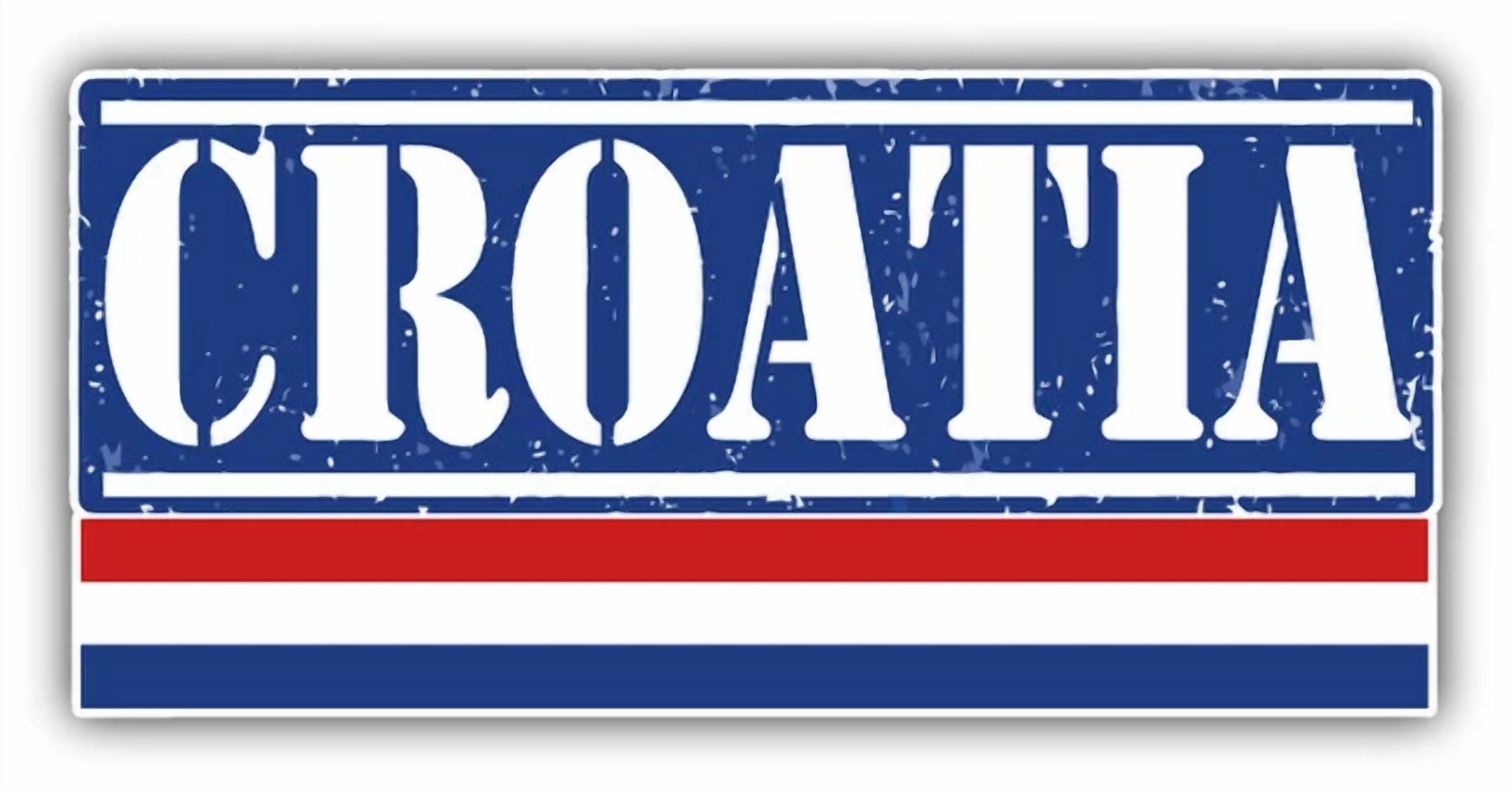 DOPASTICKER Croatia Grunge Travel Sticker Decal Phone Decal Water ...