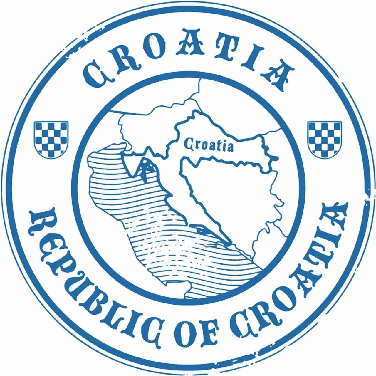 DOPASTICKER Croatia Travel Sticker Decal Phone Decal Water Bottle ...