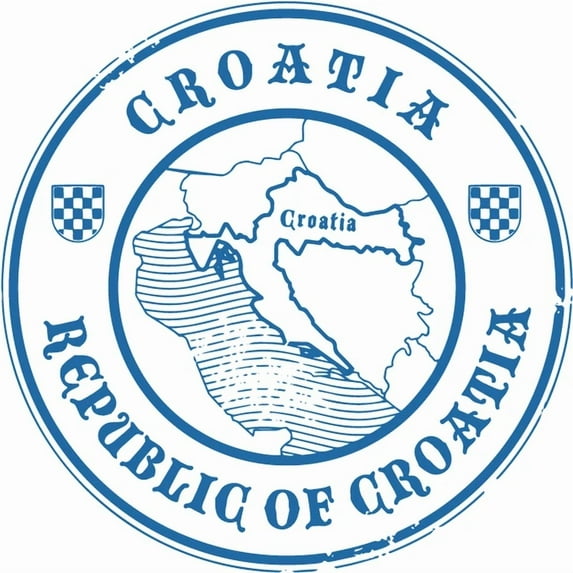 DOPASTICKER Croatia Travel Sticker Decal Phone Decal Water Bottle ...