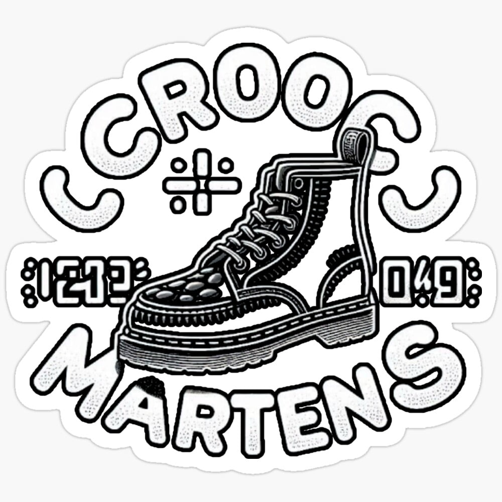 DOPASTICKER Croc Martens: The Ultimate Hybrid Footwear Sticker Phone ...