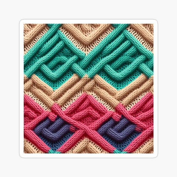 DOPASTICKER Crochet & Knitting Pattern Glossy Sticker Decorative Laptop ...