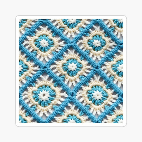 DOPASTICKER Crochet & Knitting Pattern Sticker Phone Sticker, Latop ...