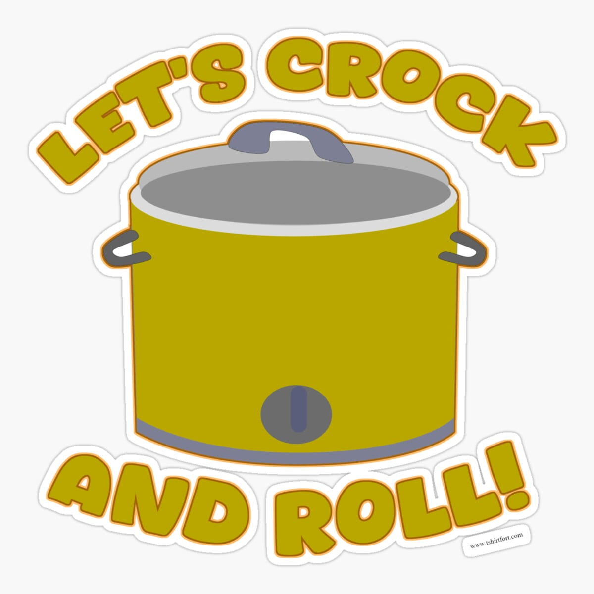 DOPASTICKER Crock And Roll Un Slow Cooker Art Sticker, Phone Sticker ...