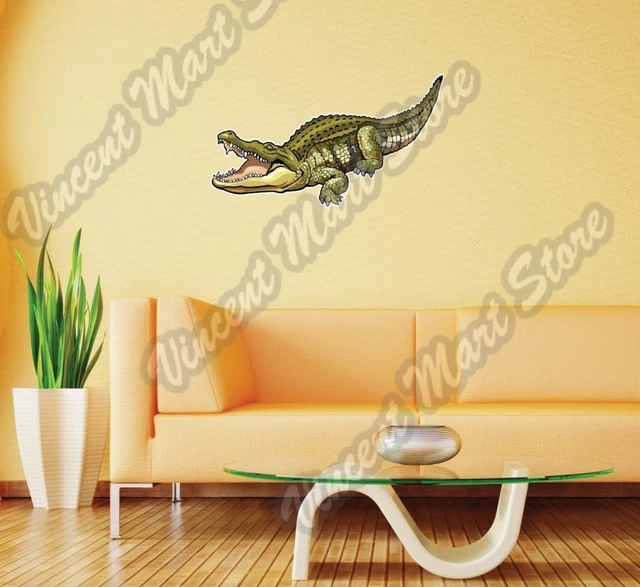 DOPASTICKER Crocodile Alligator Reptile Wild Wall Sticker Room Interior ...