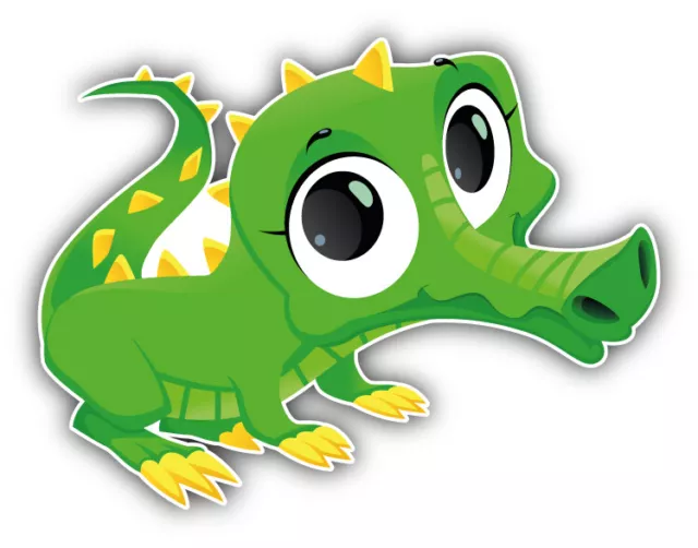 DOPASTICKER Crocodile Baby Cartoon Sticker Decal Phone Decal Water ...