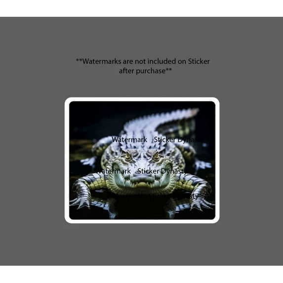 DOPASTICKER Crocodile Sticker Croc Animal Nature Wildlife Sticker Phone ...
