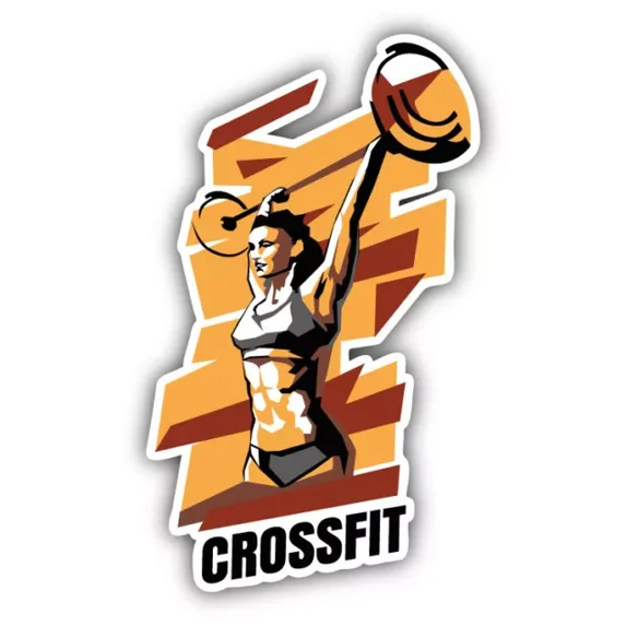 DOPASTICKER Crossfit Woman Sport Sticker Decal Phone Decal Water Bottle ...