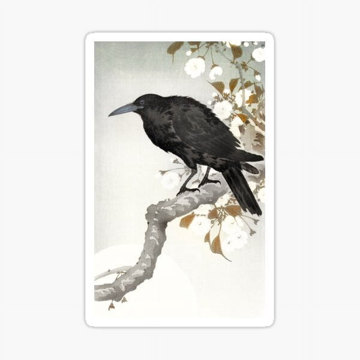 DOPASTICKER Crow - Japanese Art 1900S Sticker Phone Decal Water Bottle ...
