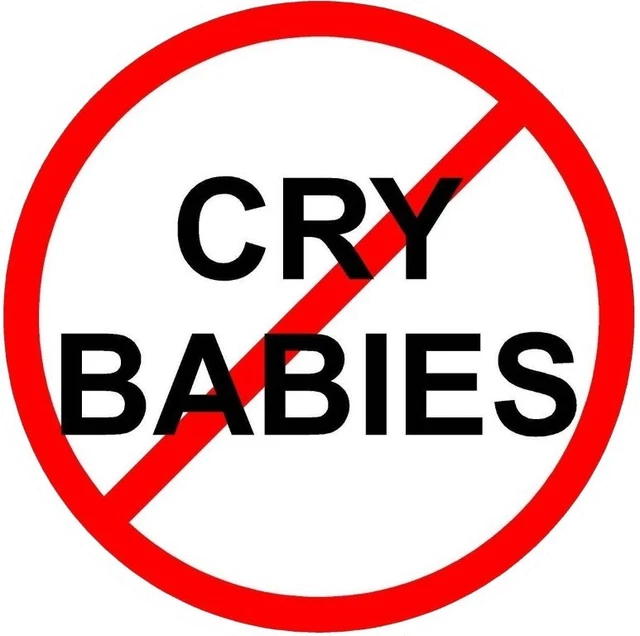 DOPASTICKER No Cry Babies Hard Hat Sticker Text Sticker Laptop Sticker ...