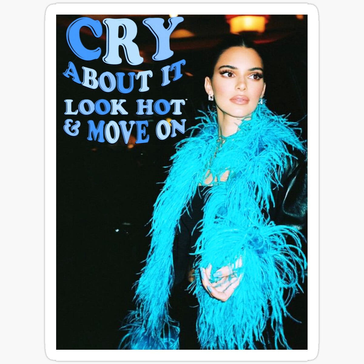 DOPASTICKER Cry About It And Move On Glossy Sticker Birthday Gifts ...