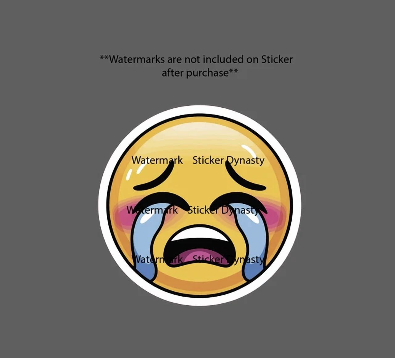DOPASTICKER Crying Emoticon Sticker Tears Emotion Sad Emoji Sticker ...