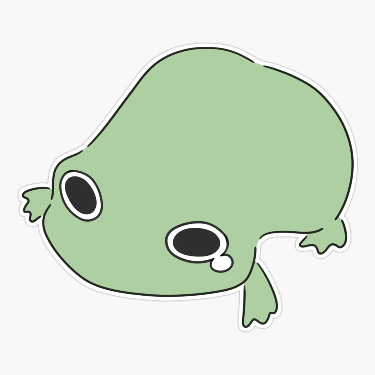 DOPASTICKER Crying Froggy Sticker, Phone Sticker Car Stickers, Birthday ...