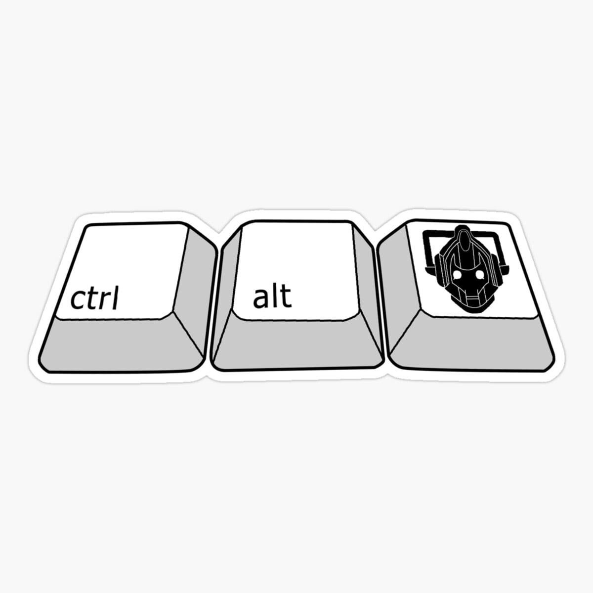 DOPASTICKER Ctrl + Alt + Delete!!! Sticker, Phone Sticker Car Stickers ...