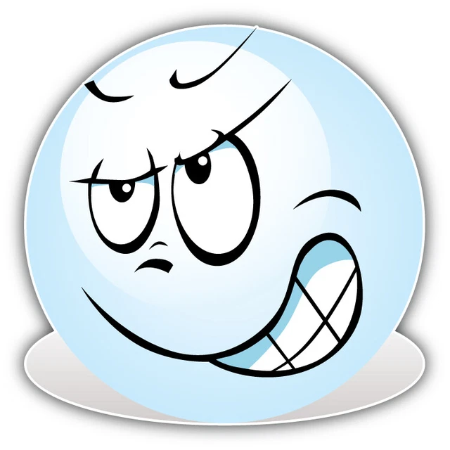 DOPASTICKER Cunning Smiley Pong Ball Emotion Sticker Decal Phone Decal ...