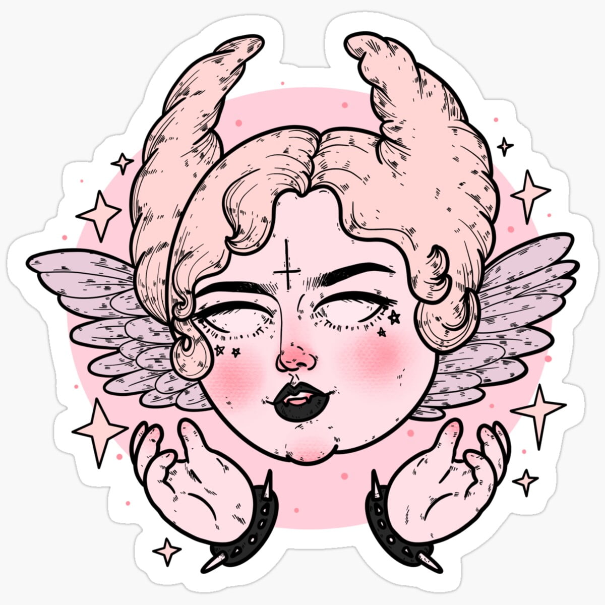 DOPASTICKER Cupid Glossy Sticker Waterproof Sticker For Water Bottles ...