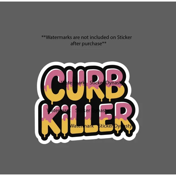 DOPASTICKER Curb Kil.Ler Sticker Driver Driving Car Truck Road Sticker ...