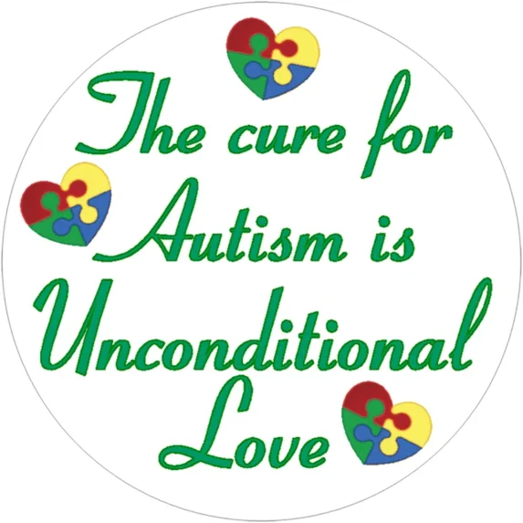 DOPASTICKER Cure For Autism Is Unconditional Love Phone Decal Water ...