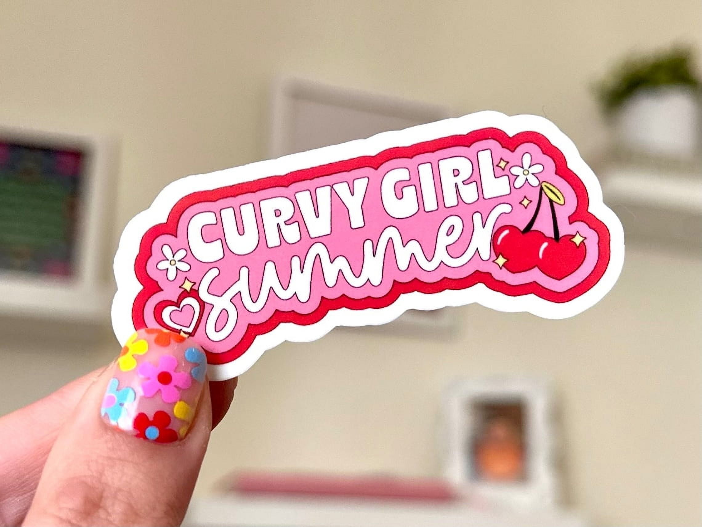 DOPASTICKER Curvy Girl Summer Waterproof Sticker, Body Positive, Plus ...
