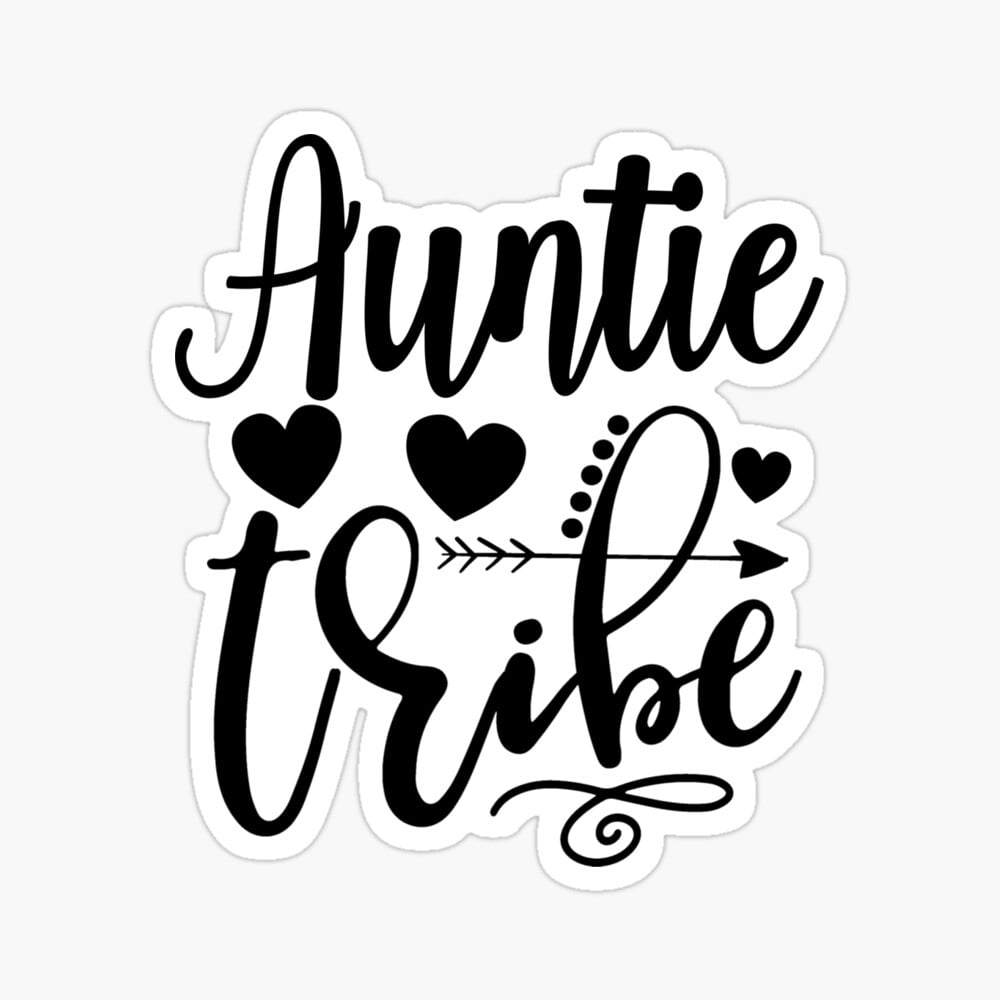 DOPASTICKER Cute Aunt Auntie Tribe Niece Nephew Aunts Gift - Hot ...