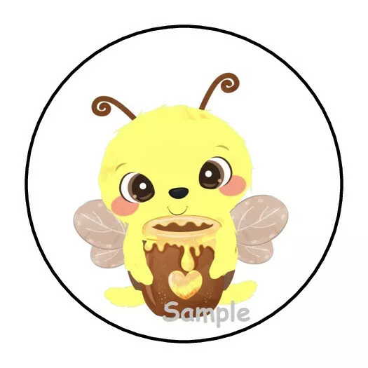 DOPASTICKER Cute Baby Bumble Bee Stickers Honey Phone Decal Water ...