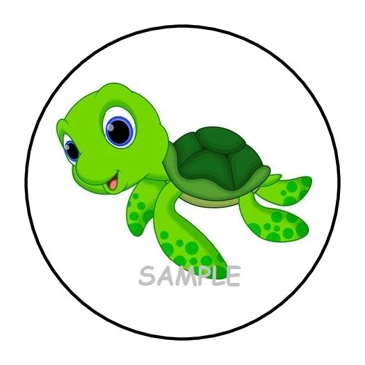 DOPASTICKER Cute Baby Sea Turtle Stickers Phone Decal Water Bottle ...