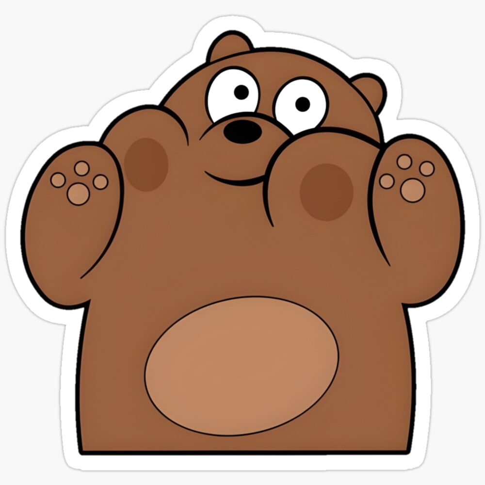 DOPASTICKER Cute Bear Sticker Phone Sticker, Latop Sticker, Lover Gift ...