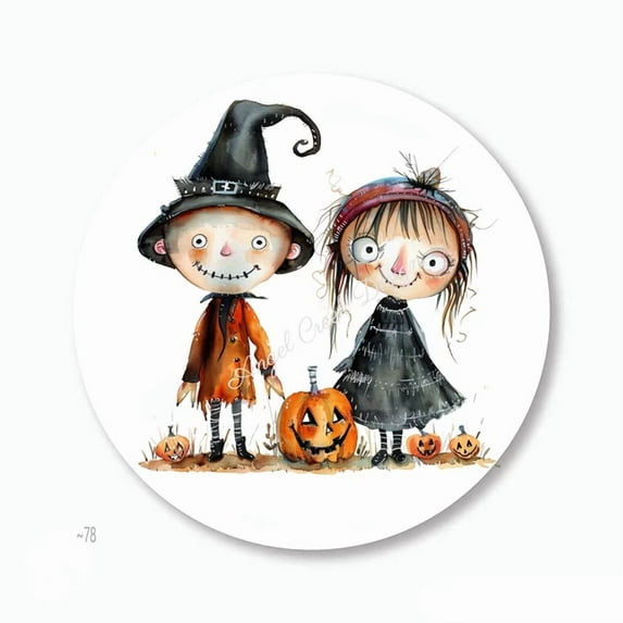 DOPASTICKER Cute Bff Friends Hal.Low.Een Scrapbook Stickers Phone Decal ...