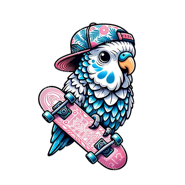 DOPASTICKER Cute Bird Sticker Street Art Urban Edgy Grunge Punk ...