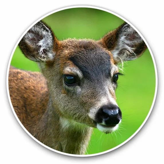 DOPASTICKER Cute Black Tailed Deer Fawn Cool Gift Decorative Laptop ...