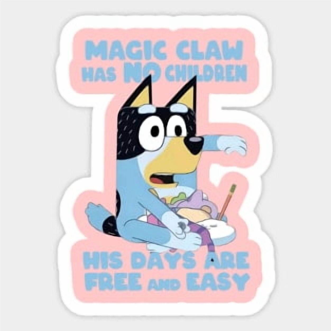 DOPASTICKER Cute Bluey Lover Bluey, Bluey Favors, Decorative Laptop ...