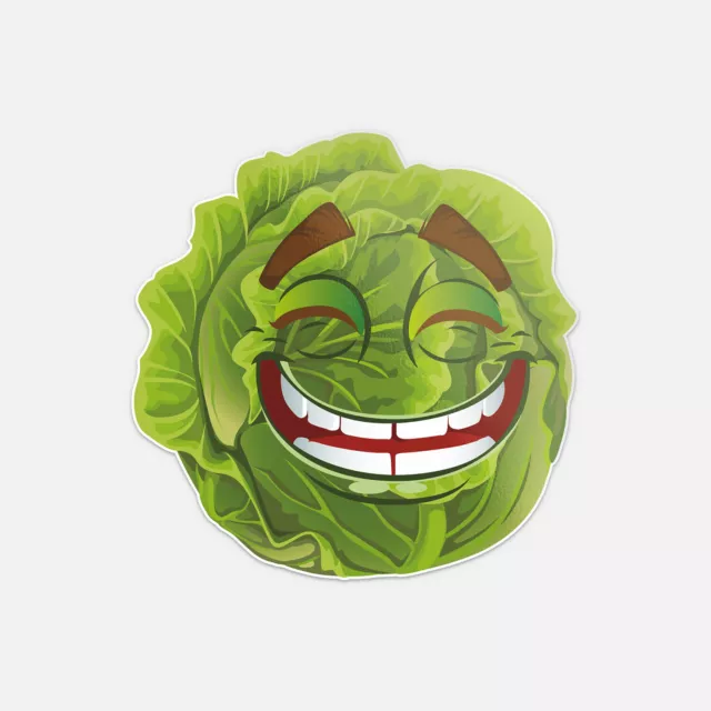 DOPASTICKER Cute Cartoon Cabbage Laughs Smiley Sticker Decal Phone ...