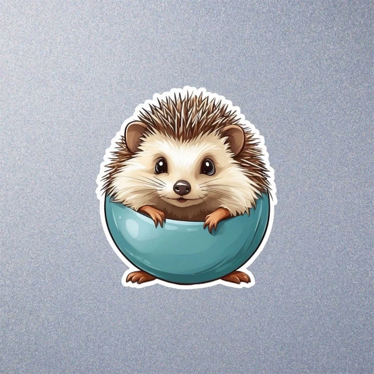 DOPASTICKER Cute Cartoon Hedgehog Car Sticker Decal, Water Bottle ...