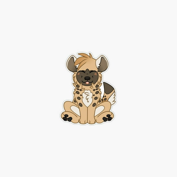 DOPASTICKER Cute Chibi Hyena Sticker, Phone Sticker Water Bottle ...