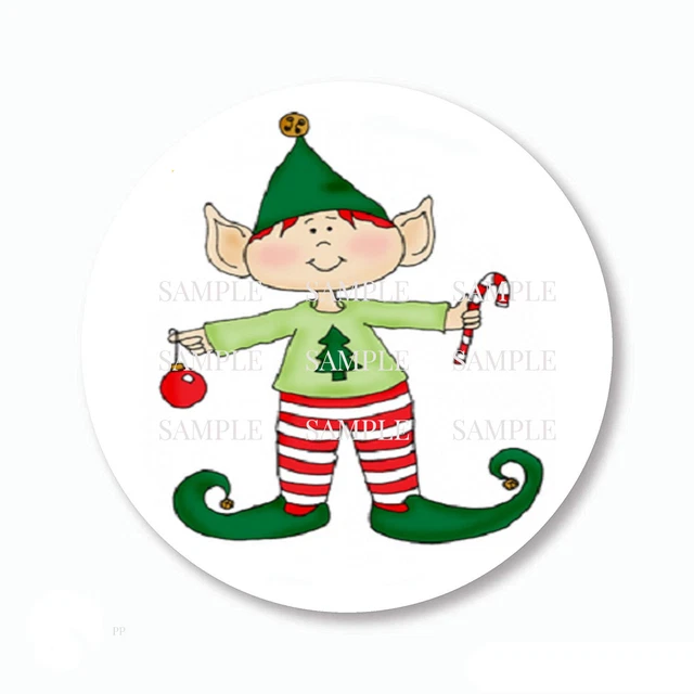 DOPASTICKER Cute Chri.Stm.As Elf Scrapbook Stickers Chri.Stm.As Elf ...