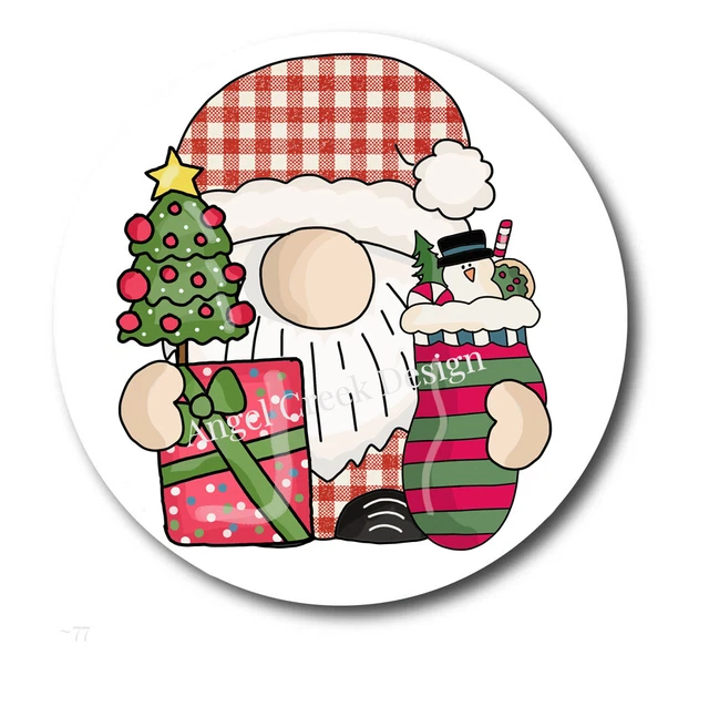 DOPASTICKER Cute Chri.Stm.As Gifts San.Ta Gnome Stickers Phone Decal ...